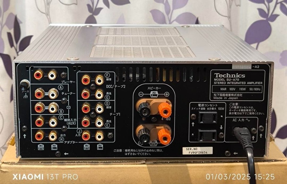 Technics SU-A70 Stereo Integrated Amplifier Silver Tested From Japan | eBay