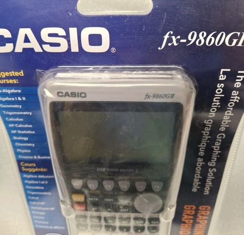 Casio FX-9860GII Graphing Calculator Programmable New in Sealed Package ...