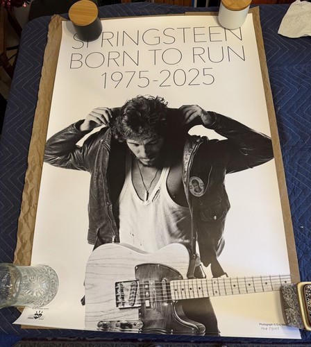 Official Bruce Springsteen Poster Born To Run 50th Anniversary 1975 ...