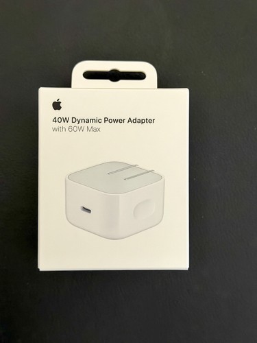 Apple 40W Dynamic Power Adapter with 60W Max - Brand NEW, Sealed Box ...