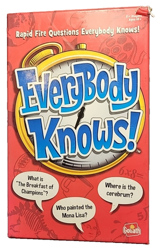 Everybody Knows Game By Endless Games Rapid Fire Questions 632468003769 ...