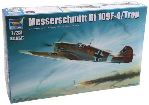 Trumpeter 1/32 Messerschmitt BF-109F4/Trop German Fighter Model ...