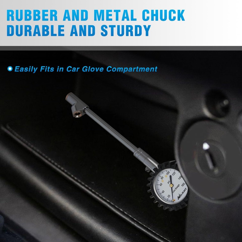 Nilight Digital Tire Inflator Pressure Gauge 250 PSI Air Chuck and ...