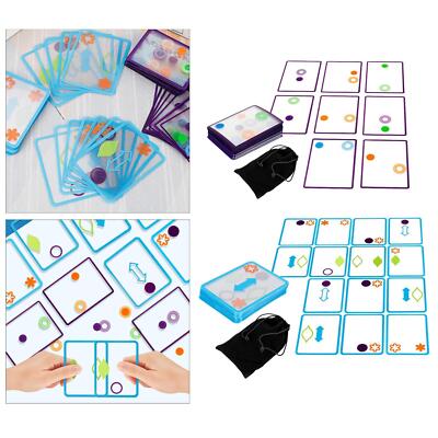 Overlap Card Logic Game Swish Toy Set Spatial Logical Thinking Card ...
