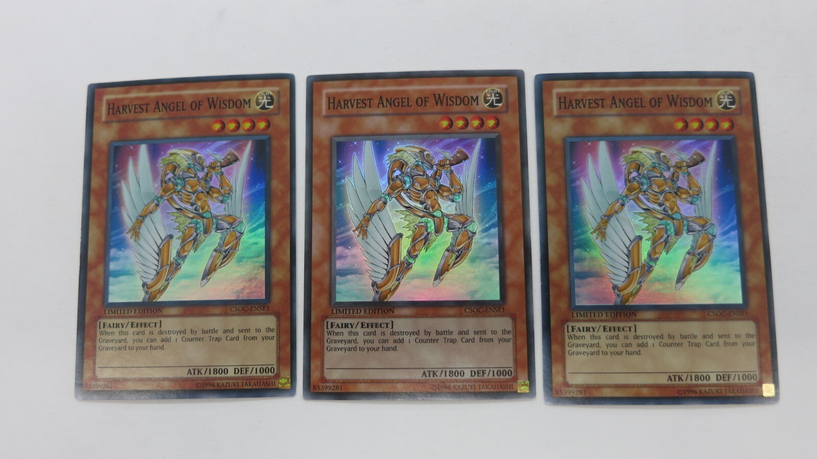 3x HARVEST ANGEL OF WISDOM MONSTER CSOC-ENSE1 LIMITED EDITION SUPER ...