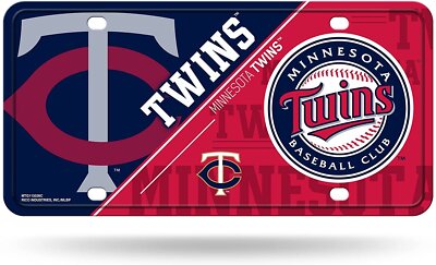 Minnesota Twins Metal Tag License Plate Novelty 6x12 Inch Split Design ...