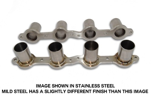 Chevy LS1/6 Round Port Stainless Flange Kit:1 7/8" Formed & Welded ...