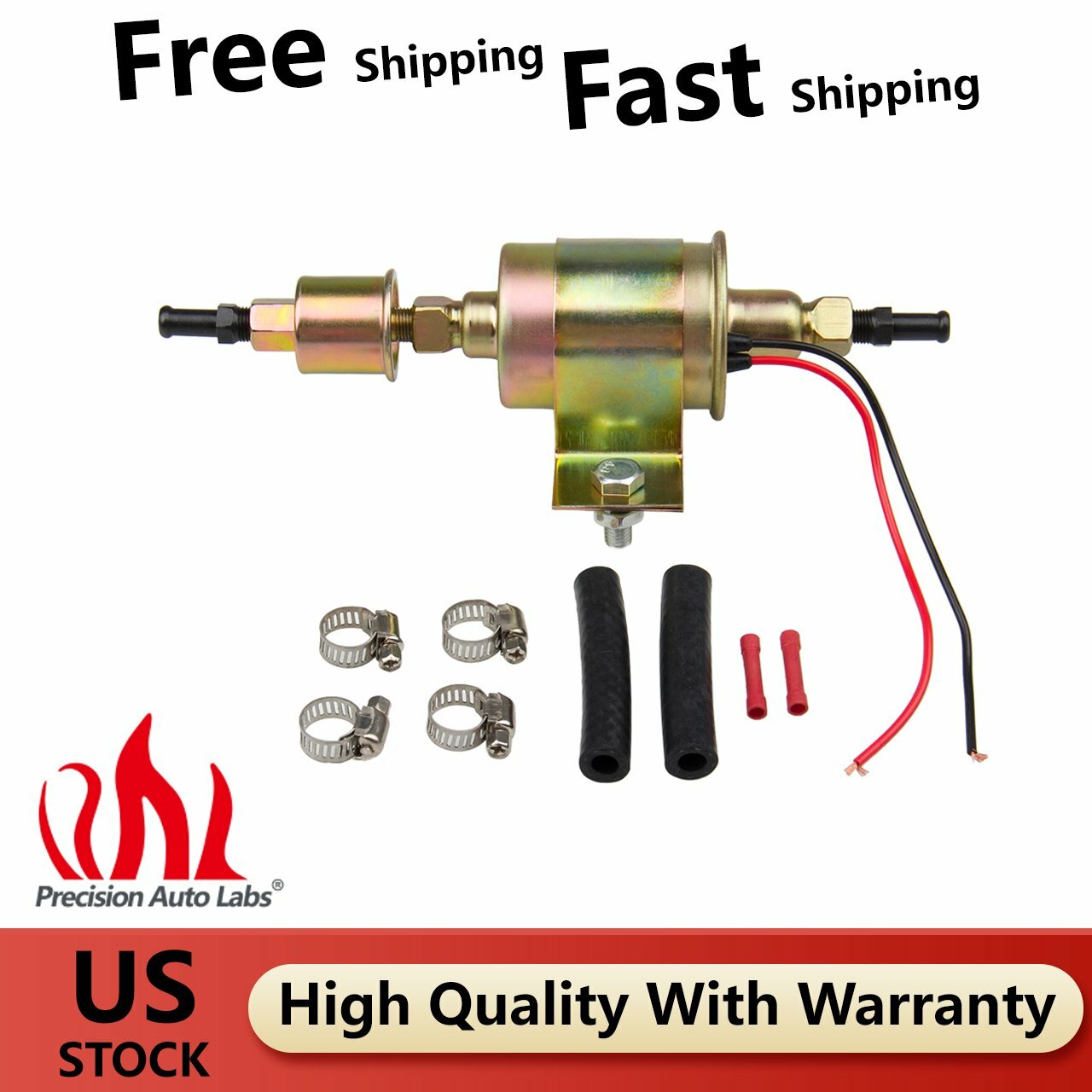 12S 12V 5-9PSI Electric Fuel Pump Diesel Gasoline Inline Carburator ...