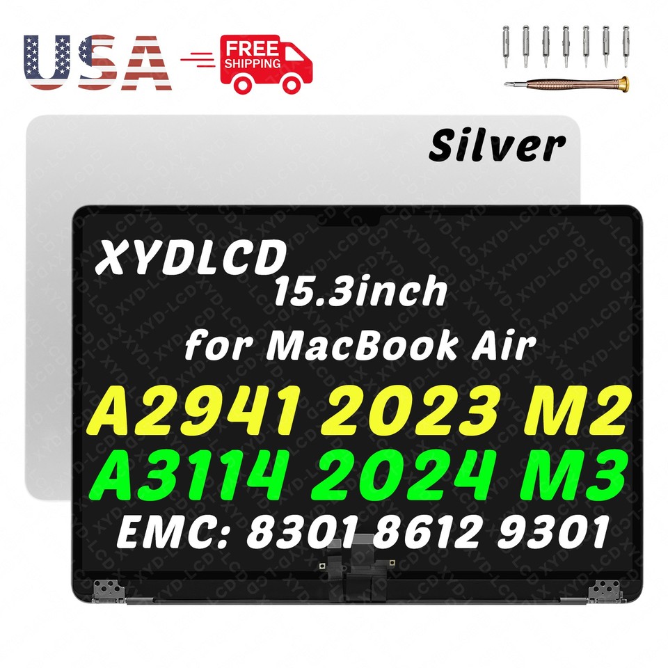15.3" Genuine for Macbook Air A2941 A3114 EMC 8301 8612 9301 LCD Screen ...