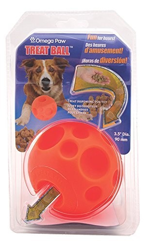 Omega Paw Tricky Treat Ball Treat & Food Dispensing Dog Toy - Medium ...