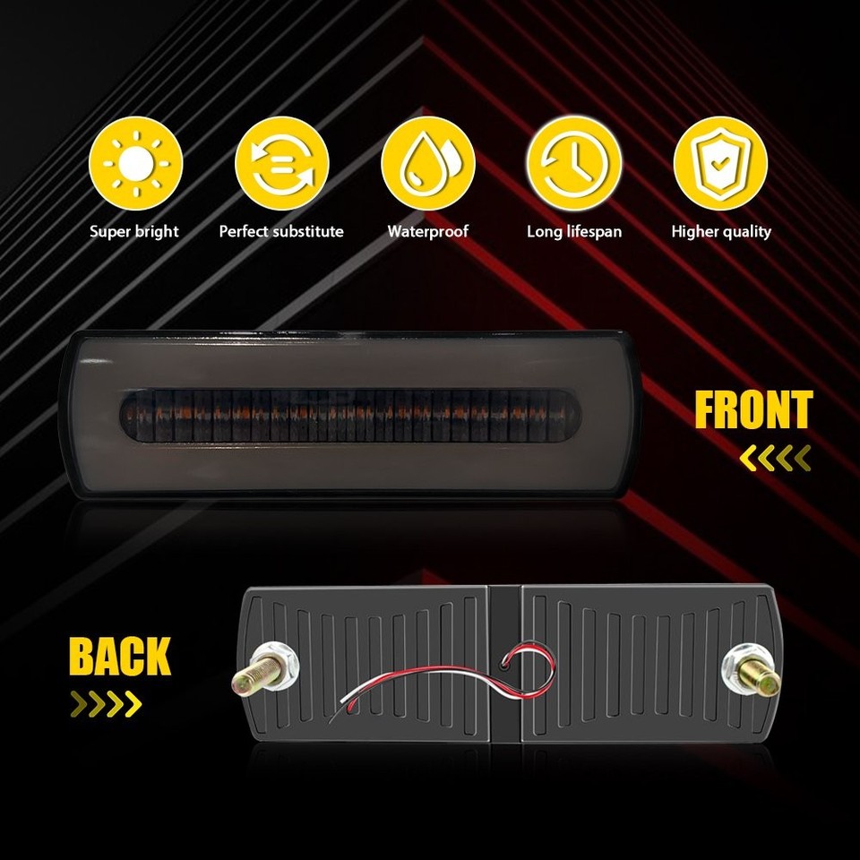 1PCS Halo Ring Dual LED Strobe / Marker Light 12V 24V Truck Light Bar ...