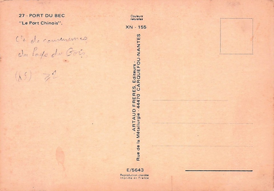 85 PORT DU BEC LE PORT CHINOIS | eBay