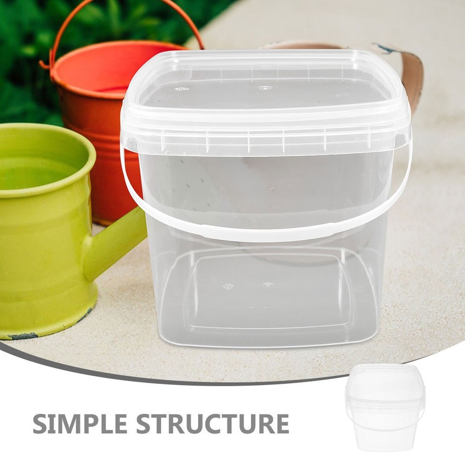 Multipurpose Bucket with Handle Reusable Bucket with Handle Lid ...