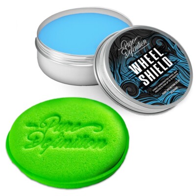 Wheel Wax Sealant Shield Car Alloy Wheels High Gloss Finish +Pad Pure ...