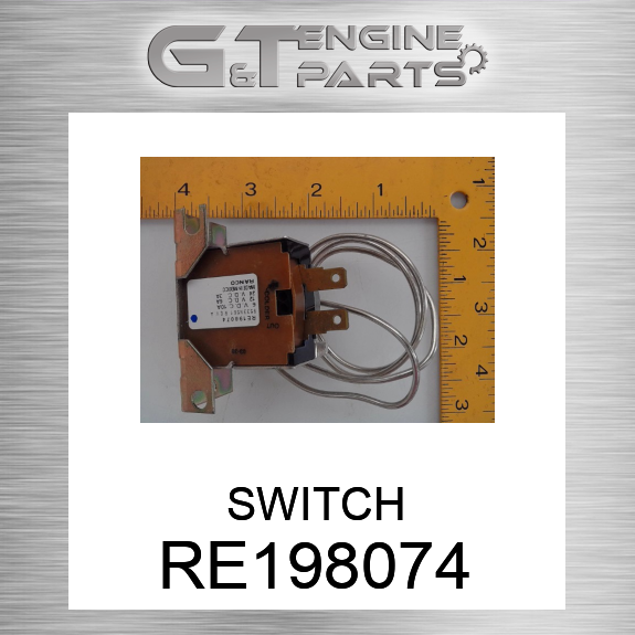John Deere OEM RE198074 Temperature Sensor AC Thermostatic Switch for ...