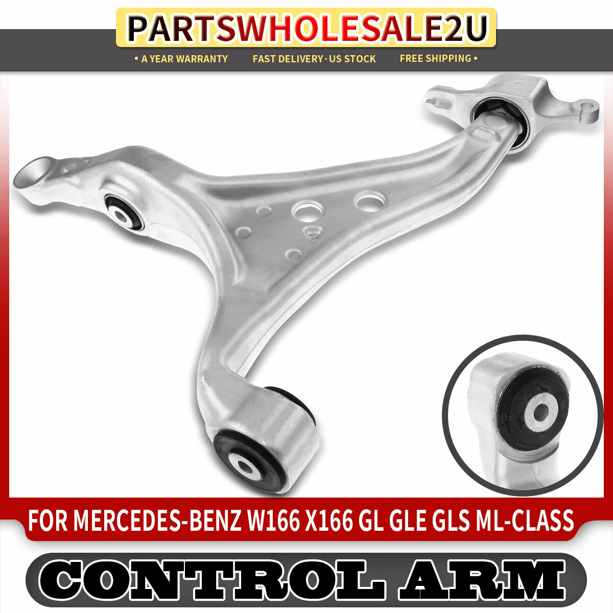 Front Left LH Lower Control Arm for Mercedes Benz W166 X166 GL350 GL63 ...