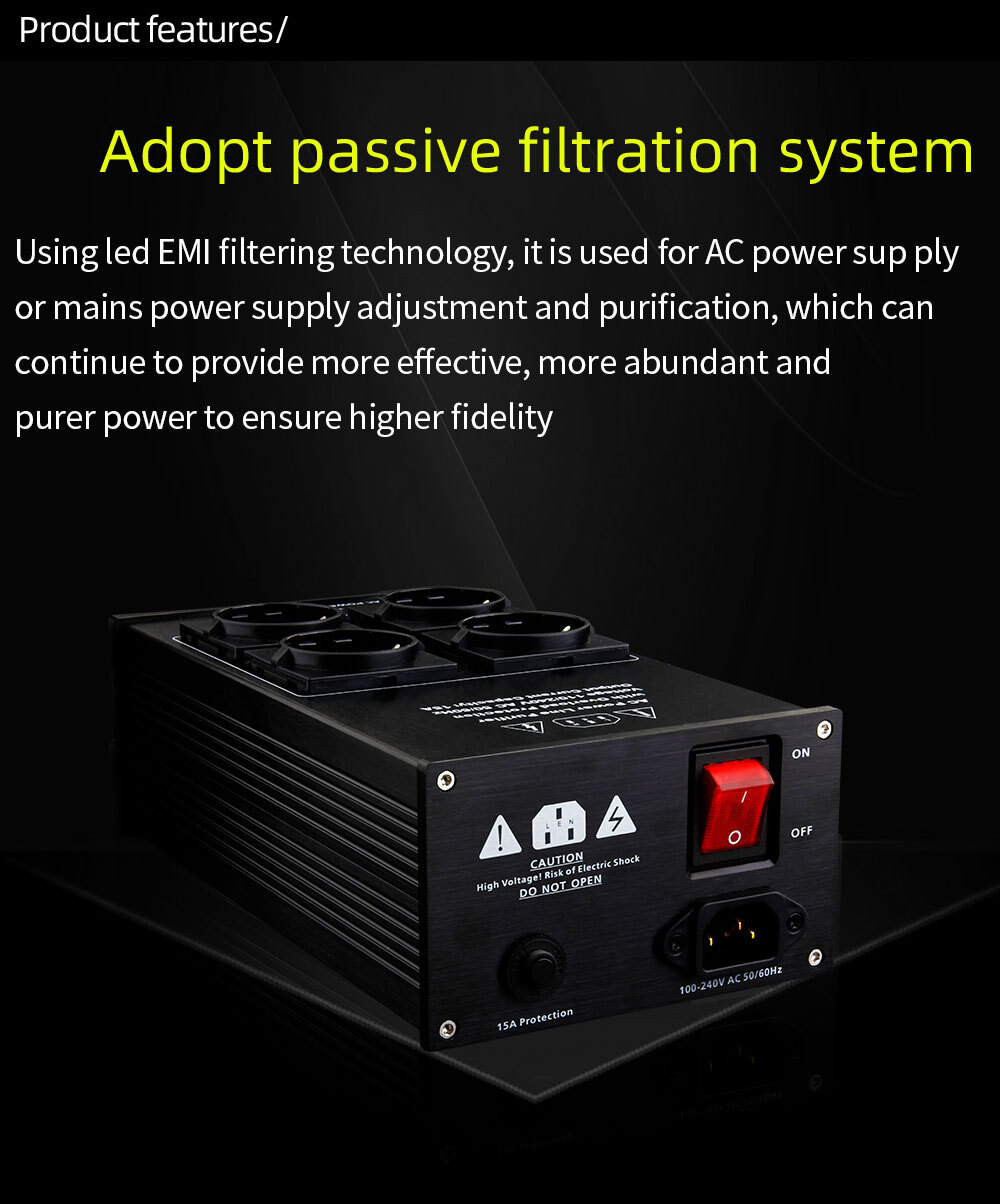 HiFi Power Filter Eu Plug Power Noise Filter Amplifier Power ...