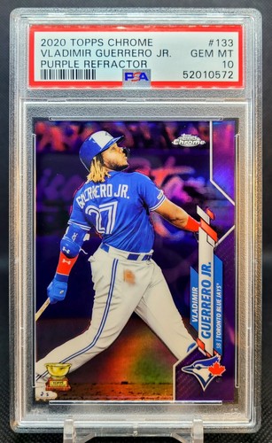 2020 Topps Chrome Rookie Cup🟣 Purple Refractor /299 VLADIMIR GUERRERO ...