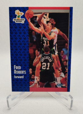 1991-92 Fleer Basketball #117 Fred Roberts Milwaukee Bucks | eBay
