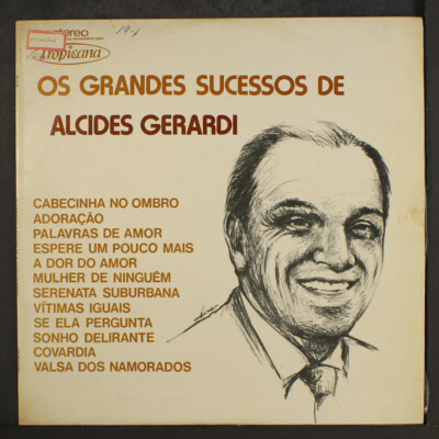 ALCIDES GERARDI: os grandes sucessos TROPICANA 12" LP 33 RPM Brazil | eBay