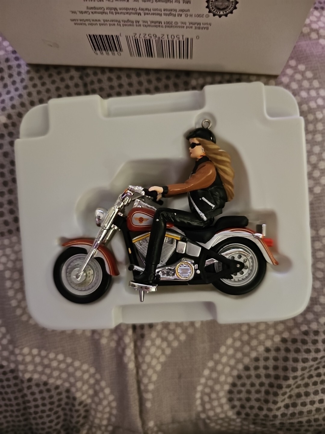 Harley-Davidson Fat Boy Motorcycle Barbie 2001 Hallmark Keepsake ...