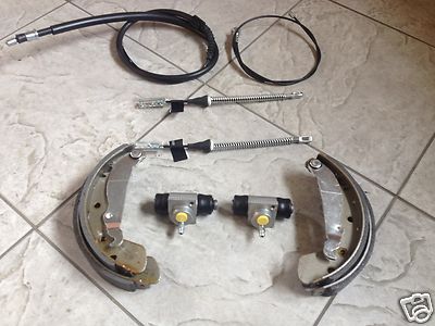 VAUXHALL CORSA C ABS 00-06 SET OF BRAKE SHOES 2 CYLINDERS & 4 BRAKE ...