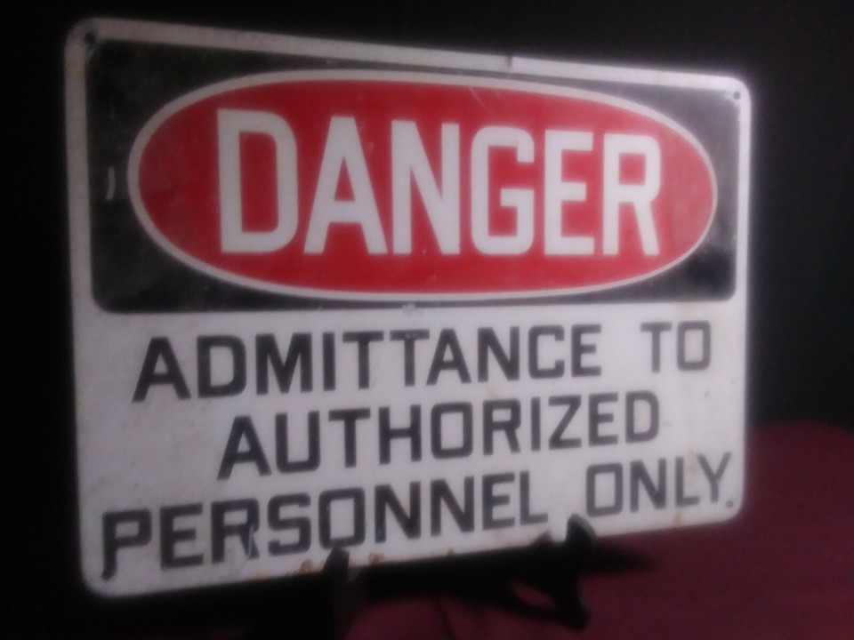 Vintage 1950s Original US Government Metal Sign | eBay