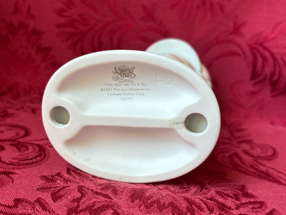 PRECIOUS MOMENTS 1993" "526193" "YOU SUIT ME TO A TEE" NEW IN BOX-NEVER ...