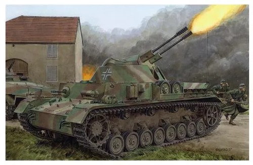 Dragon 1/35 Ww.II German Army Iv Anti-Air Tank 3Cm Double Cannon ...