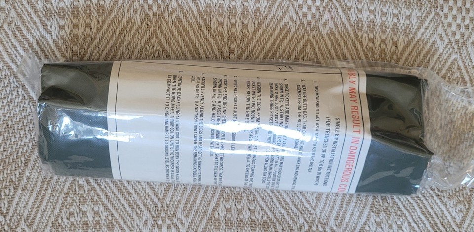 British Army Individual Protection Kit - IPK - Tent - Pegs - Emergency ...
