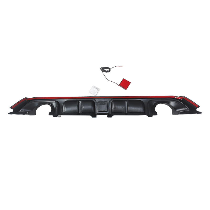 Fits 2017-2022 Infiniti Q60 Rear Bumper Diffuser Lip With Real Light ...