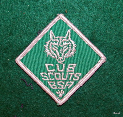 BOY SCOUT - CUB SCOUT c. 1950's CUBMASTER PATCH - GUAZE BACK - ROLLED ...