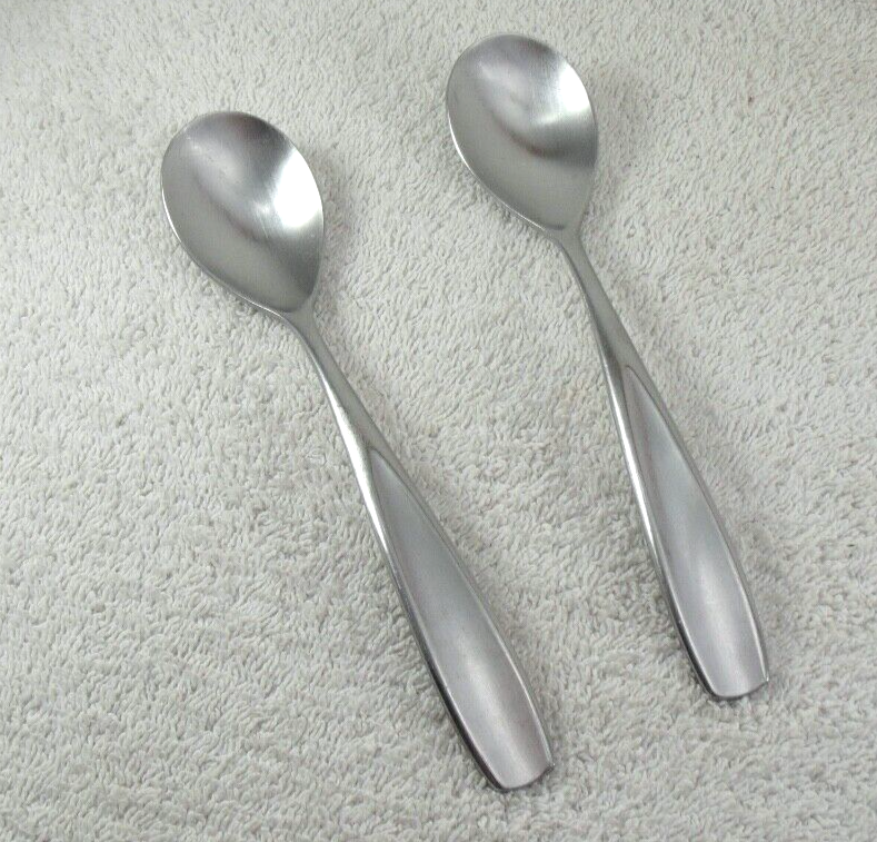 Satin Aspen Teaspoon Lot of 2 Cambridge Stainless Flatware | eBay
