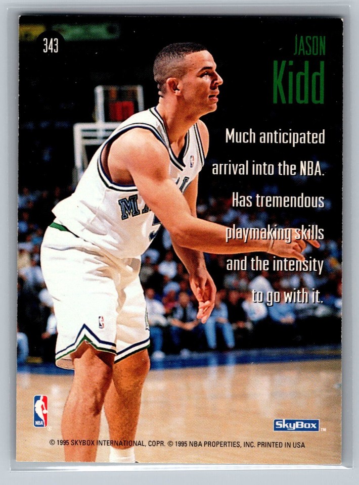1994 SkyBox Sky Pilots Basketball #343 Jason Kidd HOF Dallas Mavericks ...