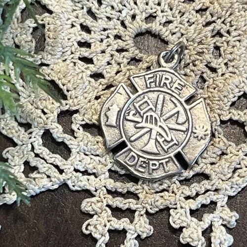 Firefighter Medallion Fire Department Emblem 925 Ster… - Gem