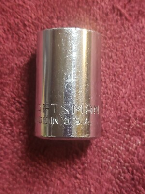 Craftsman 11/16" Socket 1/2" Drive 12 Point Chrome Plated Older G ...
