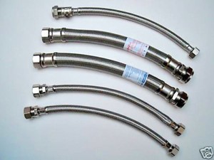 Set of Bathroom Flexible Tap Connector Tails. Bath, Basin & Toilet ...