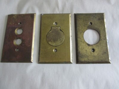 Switch Plates & Outlet Covers - Solid Brass Outlet Covers