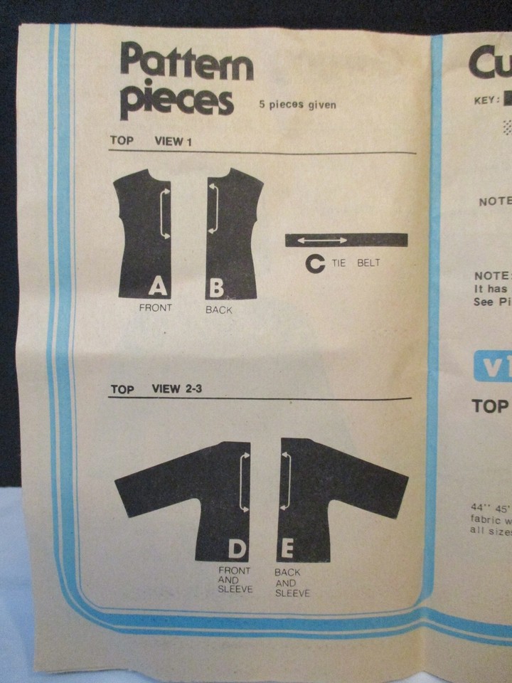 Simplicity Jiffy Pattern 8088 Miss Size S (10-12) Knit Pullover Tops ...
