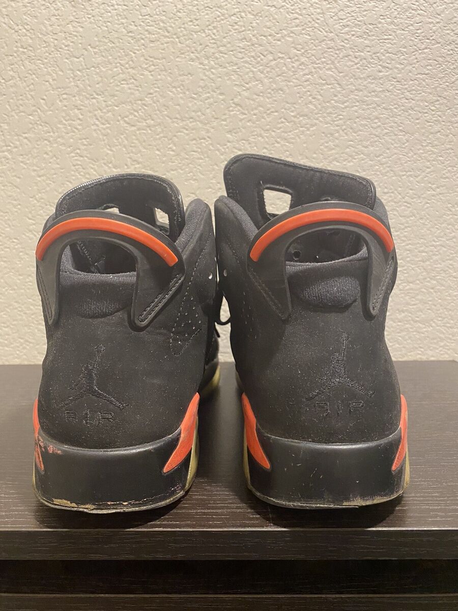 USED Nike Air Jordan 6 Retro Infrared 2014 US 8.5 Black AJ 6 USED Nike Air Jordan 6 Retro Infrared 2014 US 8.5 Black AJ 6