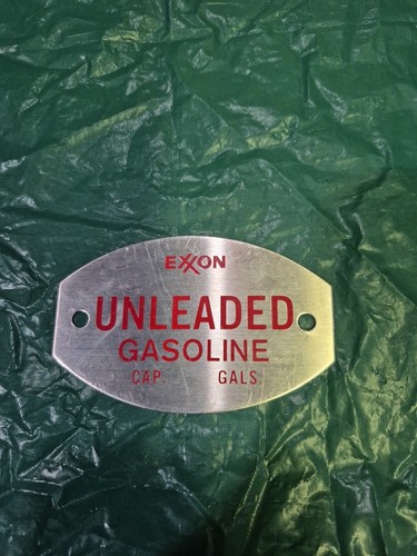 EXXON UNLEADED GASOLINE Plaque Signage | eBay