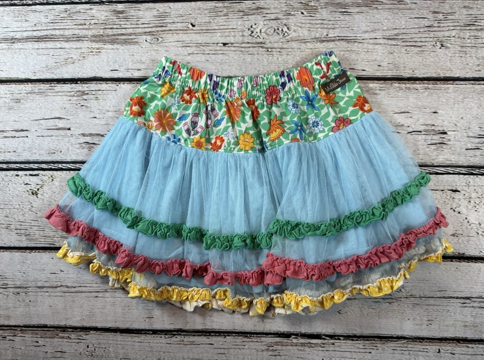 MATILDA JANE Brilliant daydream Field of Flowers Ruffle Tulle Skirt ...