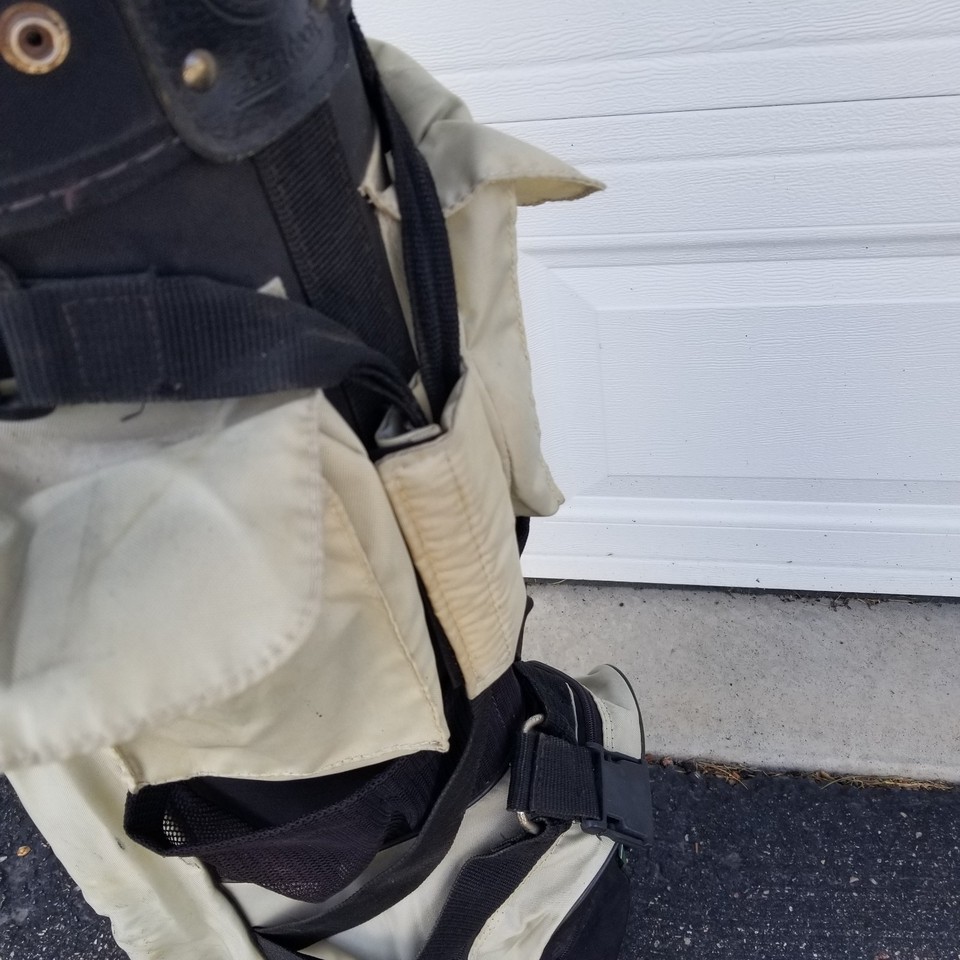 Vintage Golf Bag "Amtech" Tan 3-Way Divider | eBay