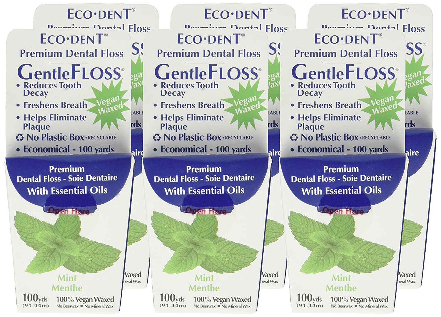 ECODENT Gentle Floss 100 Yd 6 Piece, 0.02 Pound | eBay