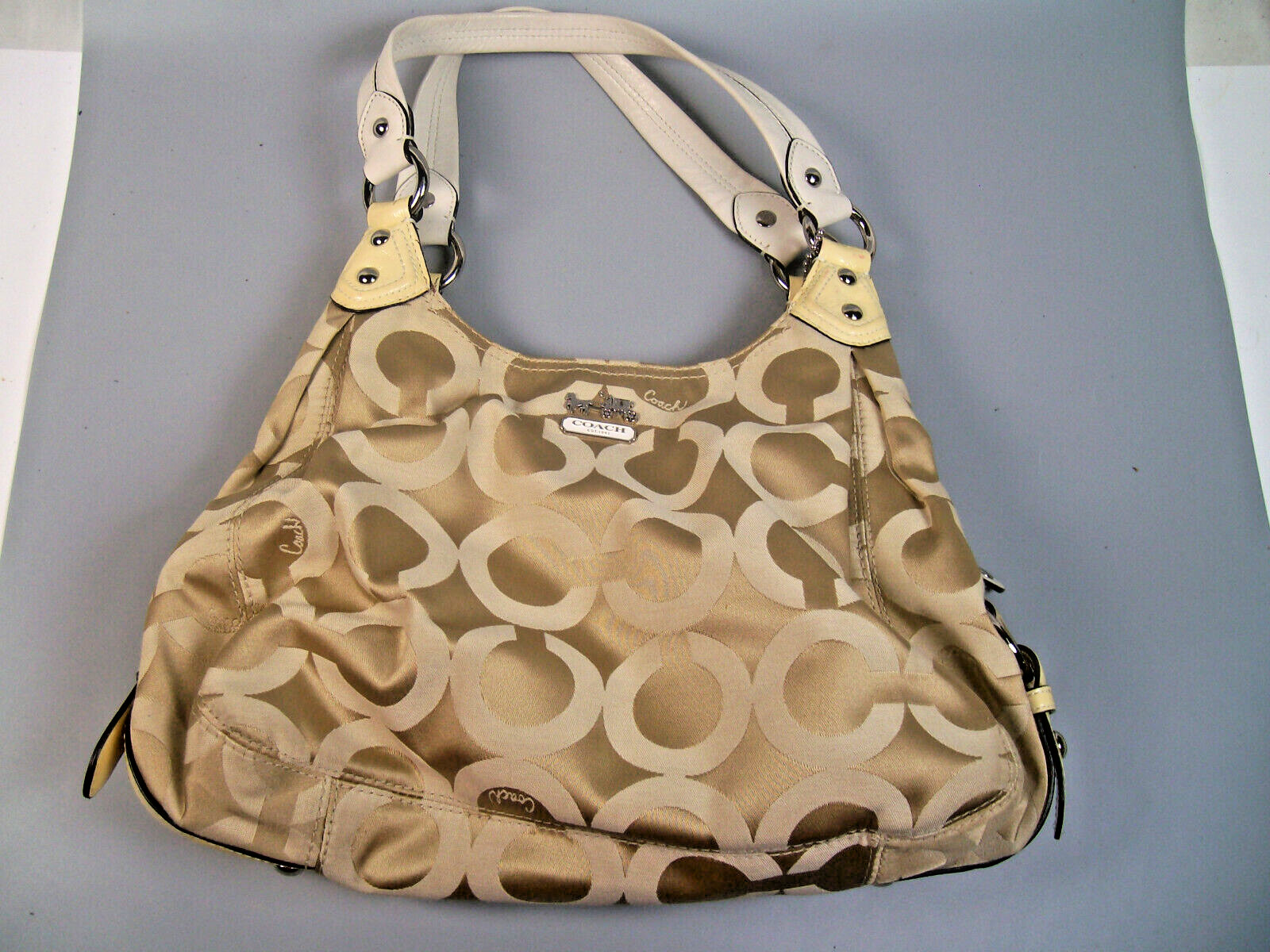 Coach Madison 14305 Signature Op Art Brown Sateen Mag… - Gem