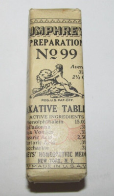ANTIQUE PACKAGE FOLEY CATHARTIC TABLETS MEDICAL MEDICINE (BOX ONLY ...