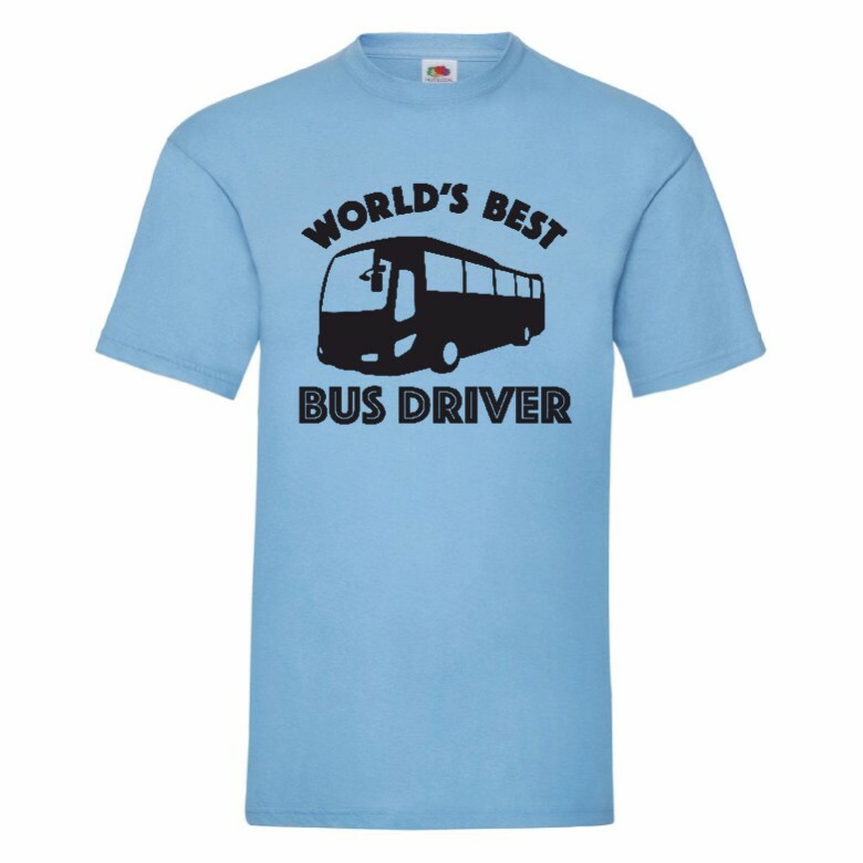Worlds Best Bus Driver T-Shirt Small-2XL | eBay UK