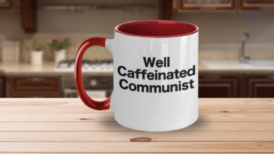 Communist Coffee Mug Two Tone Cup Funny Gift for Red Communism ...