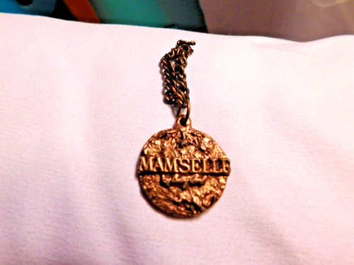 Vintage Mam'selle Gold Tone Charm Pendant | eBay