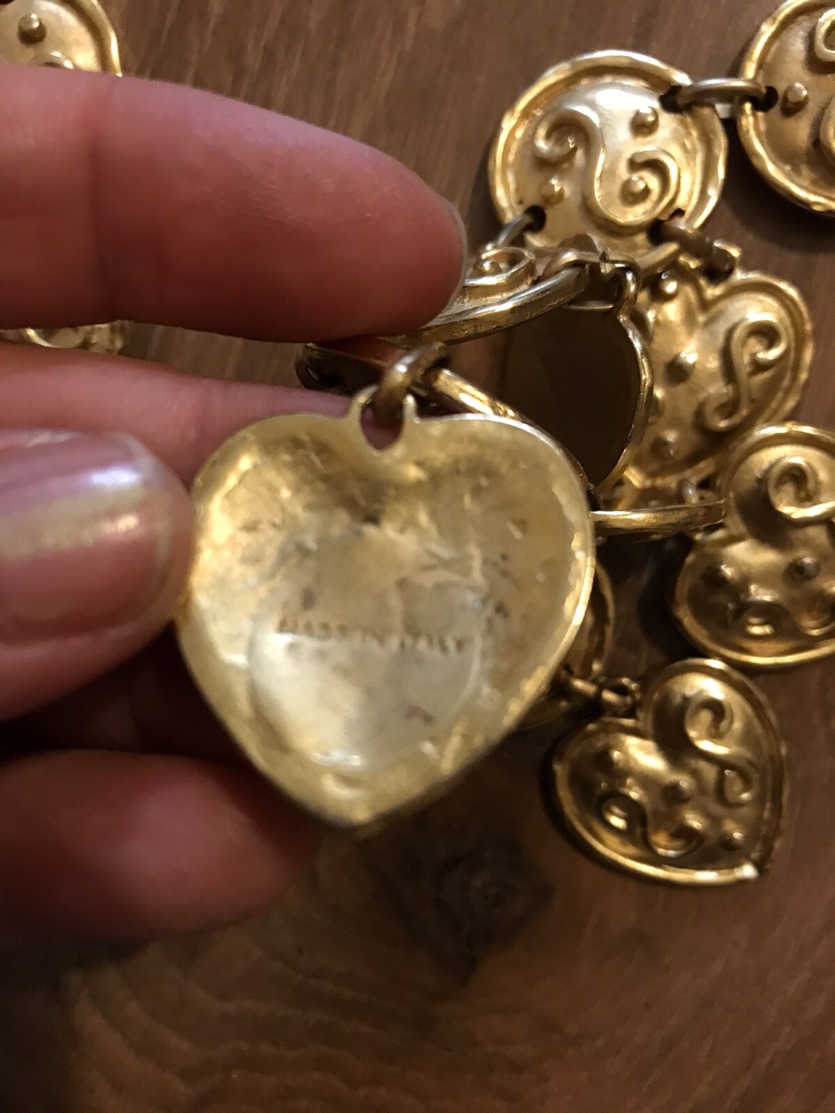 Edouard Rambaud Paris Byzantine Gold Belt with Hearts… - Gem